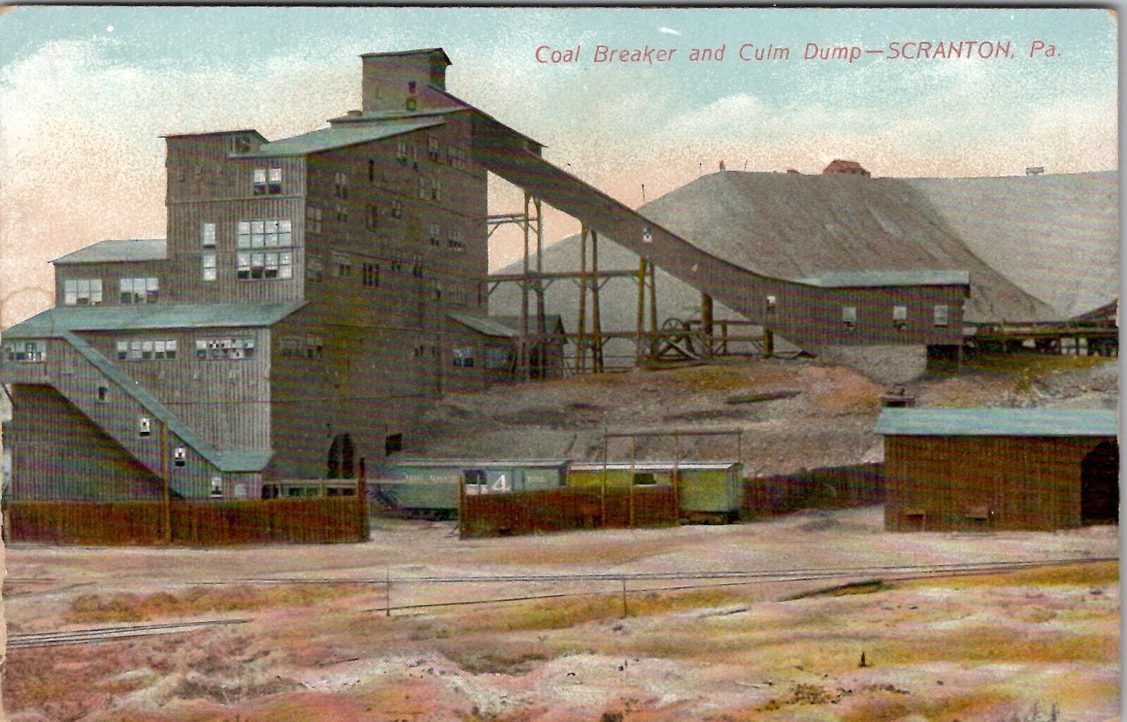 Scranton Pennsylvania Coal Breaker and Culm Dump Postcard Z5 | United ...