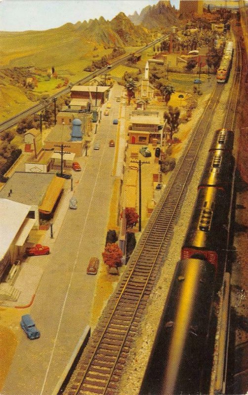 MODEL RAILROAD California State Museum Los Angeles Train c1950s Vintage ...