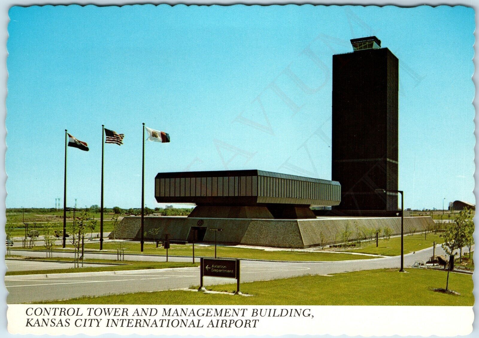 c1980s Kansas City KS International Airport Control Tower Terminal KCI ...