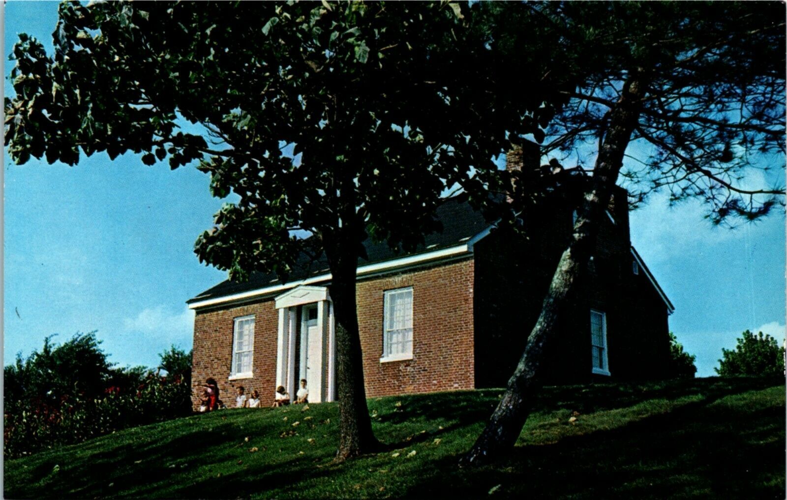 Postcard OH Ripley Rev. John Rankin House Overlooks Ohio River Children ...