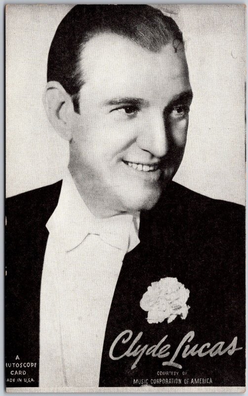 Clyde Lucas Courtesy Of Music Corporation Of America Mutoscope Arcade ...