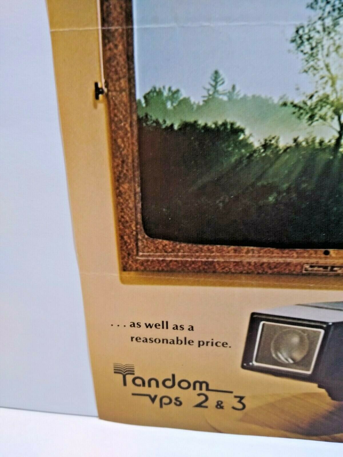 Random VPS Giant Screen TV Projection System FLYER Advertising Art ...