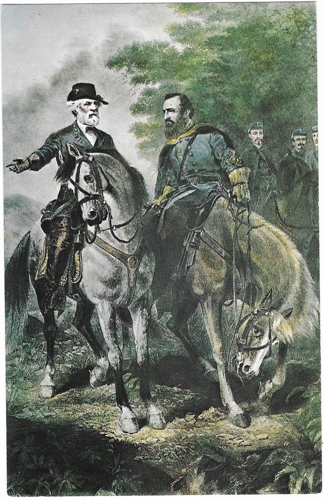 Last Meeting of Generals Lee and Jackson Chancelorsville Battlefield ...
