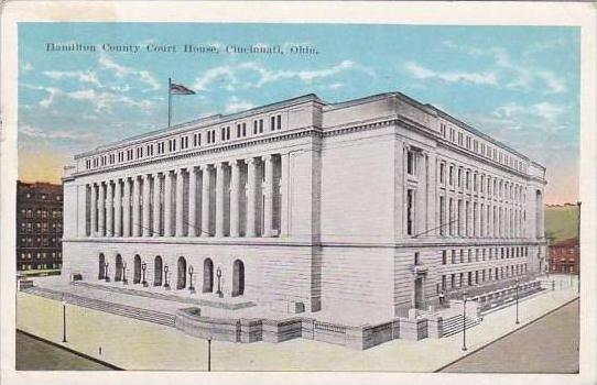Ohio Cincinnati Hamilton County Court House 1922 | United States - Ohio ...