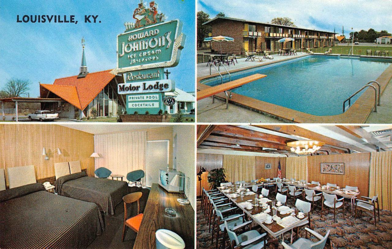 Louisville, Kentucky HOWARD JOHNSON'S Pool Roadside 1960s Vintage ...