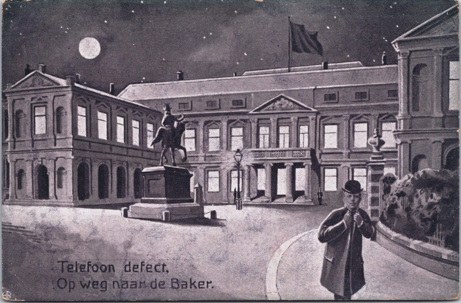 Netherlands Paleis Soestdijk Baarn, Tekening Cliche Helios Rotterdam ...