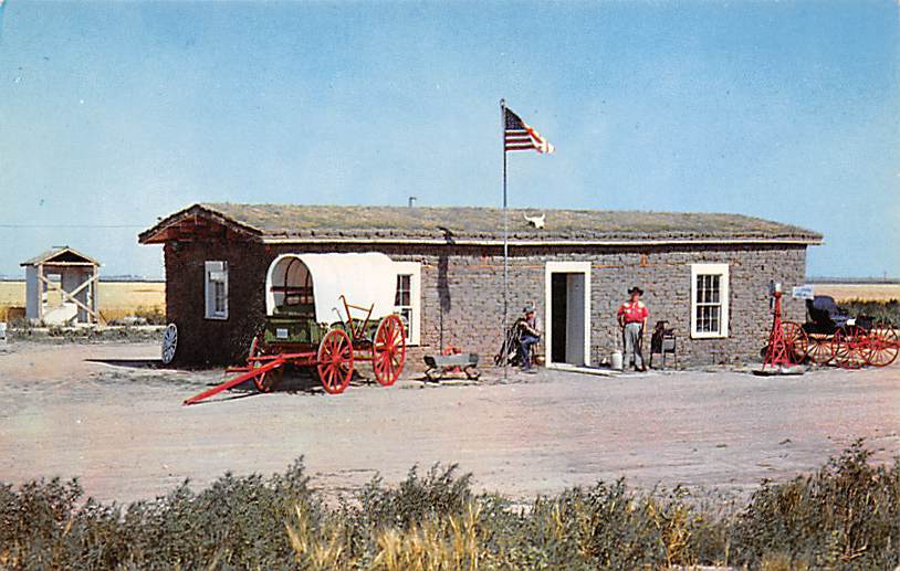 V.A. Kears famous sod house Colby, Kansas, USA Sod House Unused ...