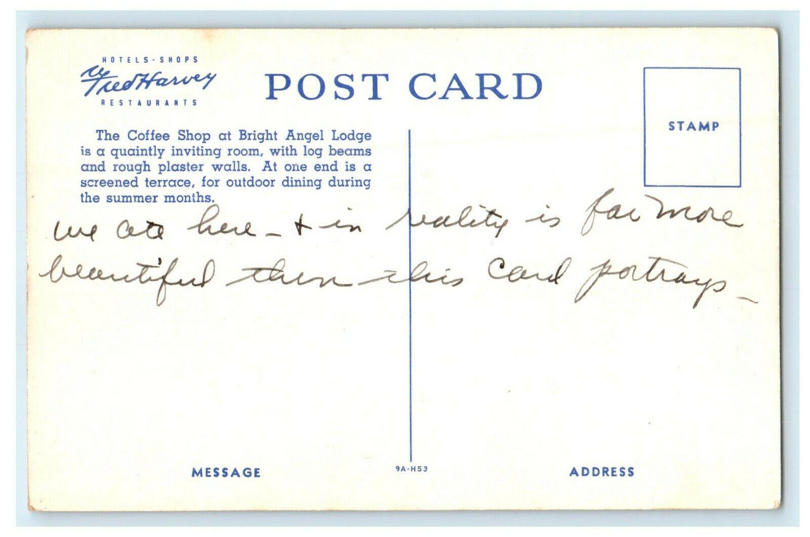 c1940s Bright Angel Lodge, Grand Canyon National Park AZ Fred Harvey ...