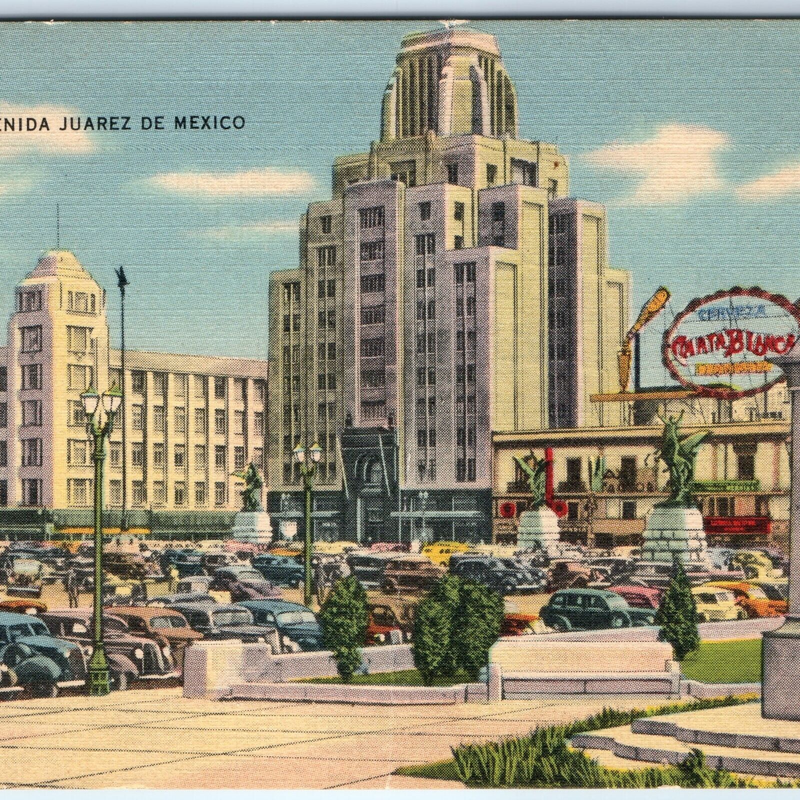 c1940s Mexico City, Mexico Avenida Juarez Downtown Art Deco Skyscrapers ...