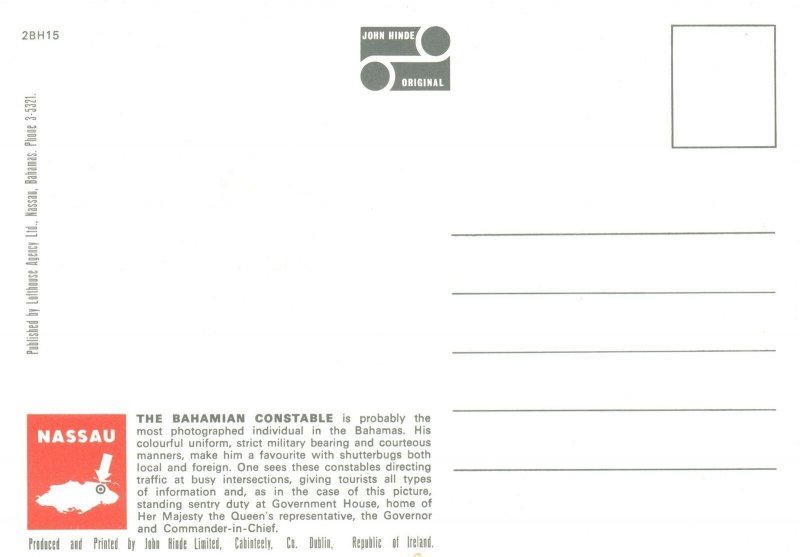 Postcard Rawson Square Downtown Sightseeing Shopping Expidition Nassau ...