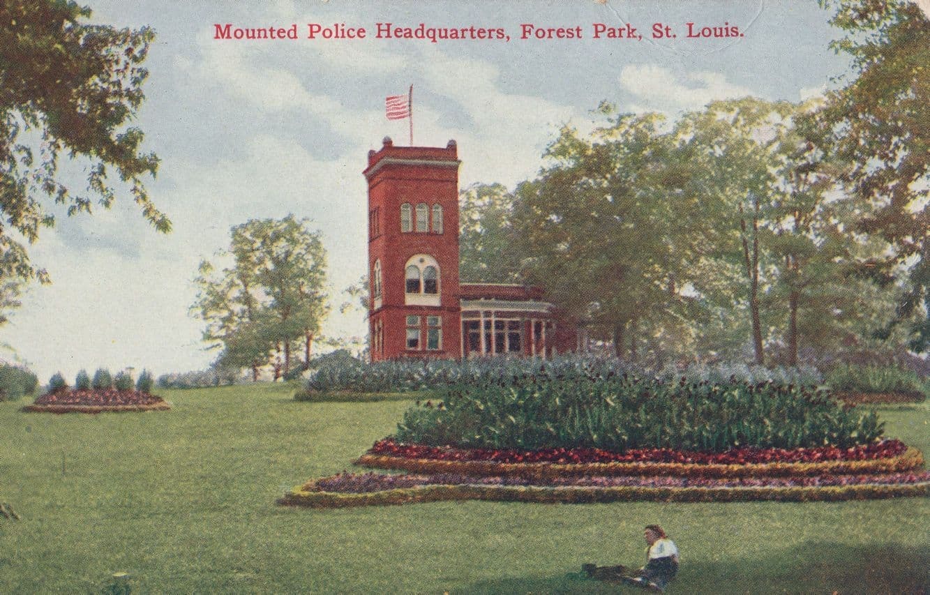 St Louis Missouri MO Mounted Police Headquarters Old USA Postcard ...