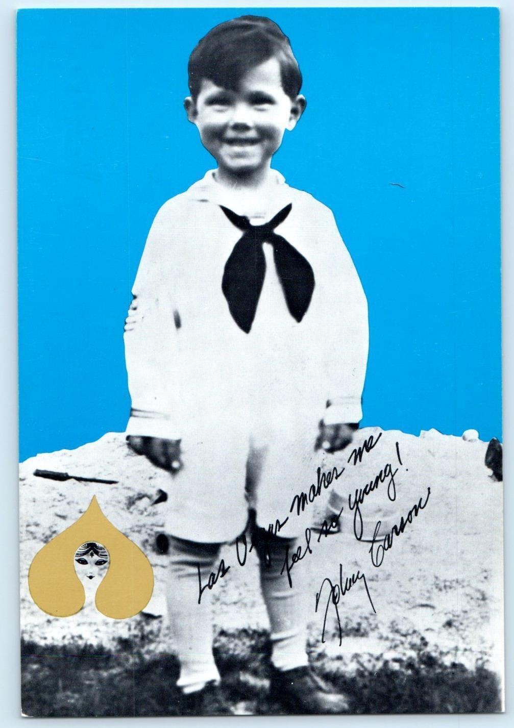 LAS VEGAS, NV ~ Hotel Sahara JOHNNY CARSON as Child 1960s ~ 5"x7 ...