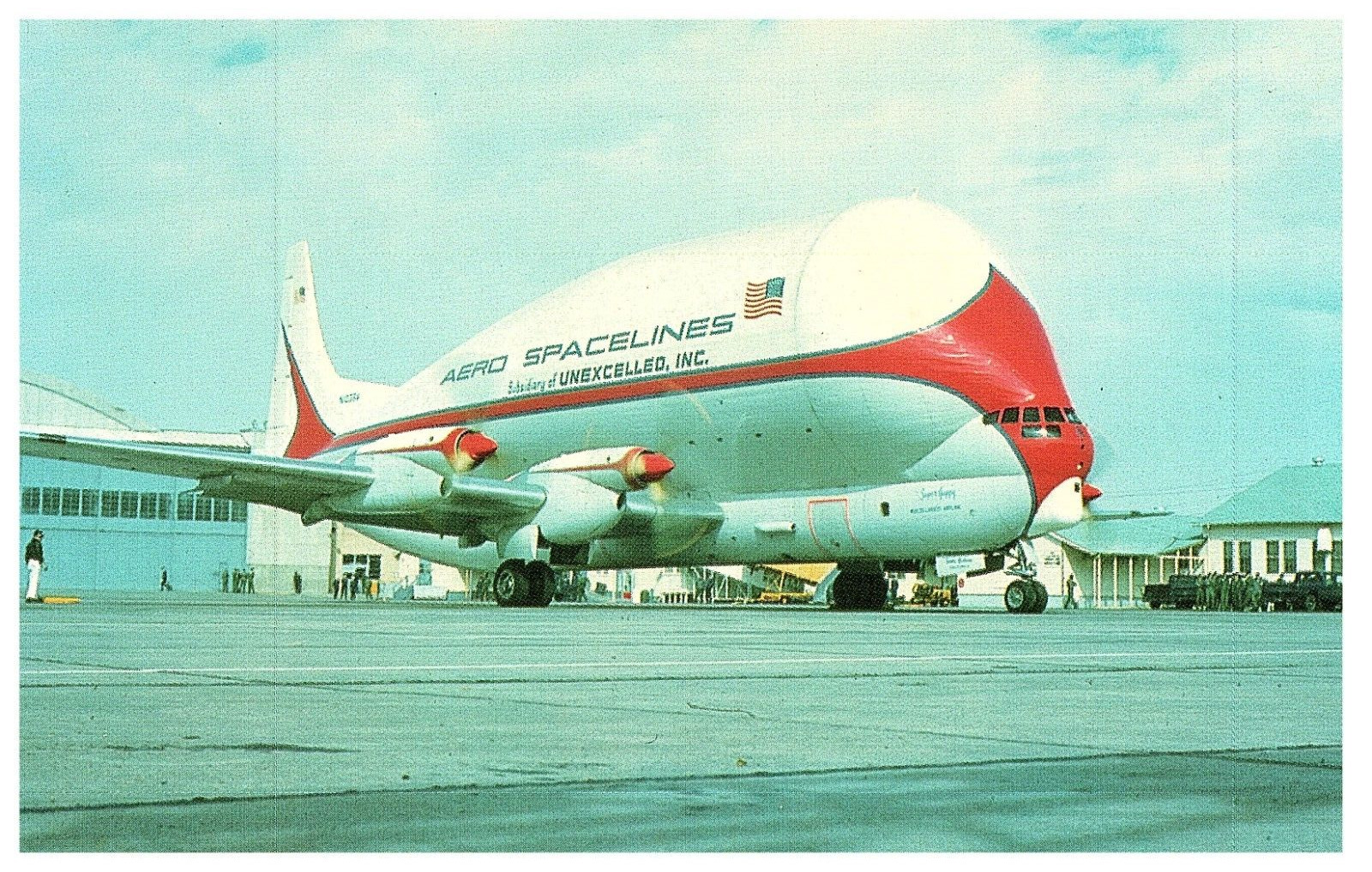 Super Guppy modified Boeing Stratocruiser 1967 Airplane Postcard ...