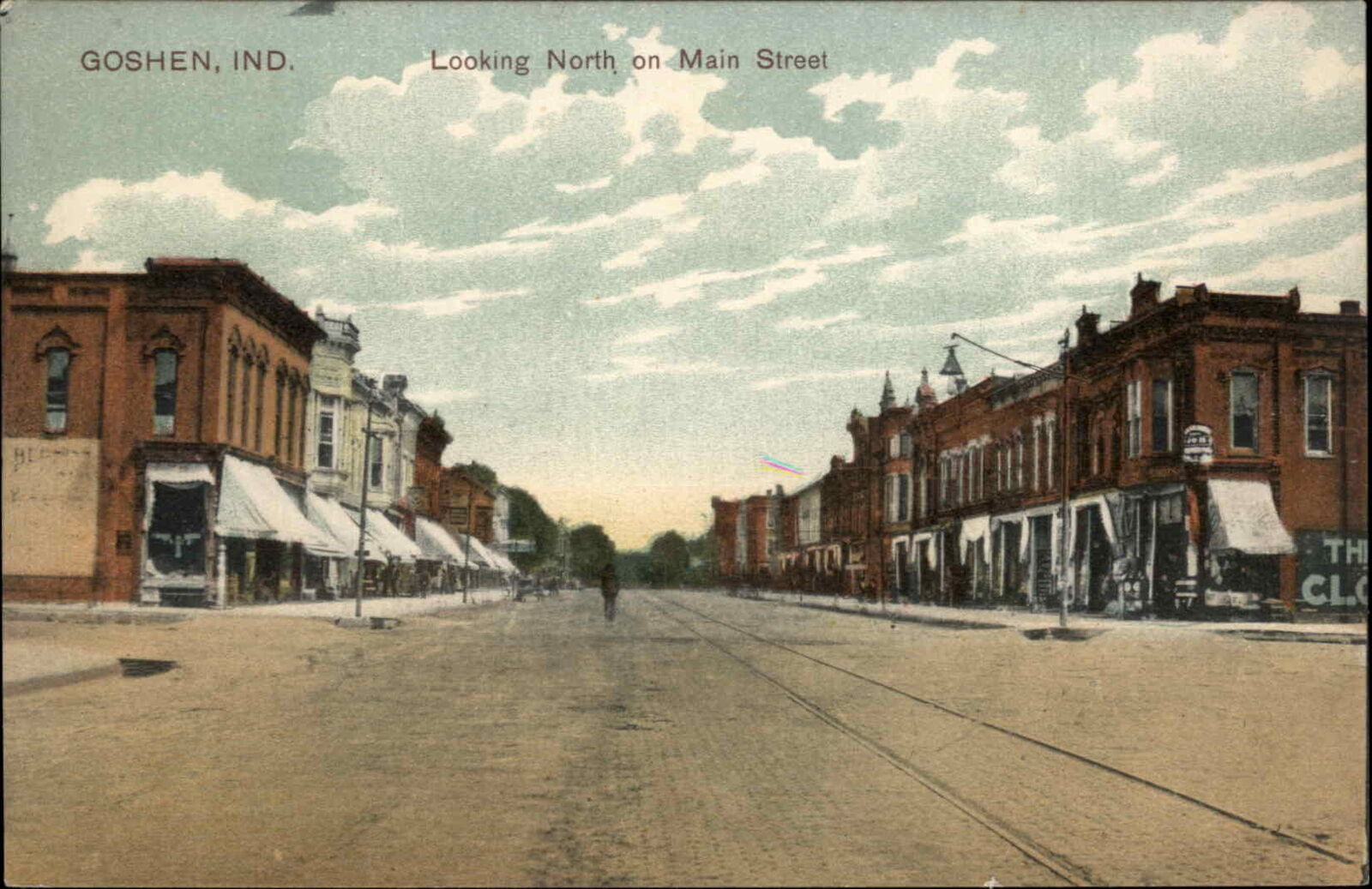 Goshen Indiana IN Main St. c1910 Postcard | United States - Indiana ...