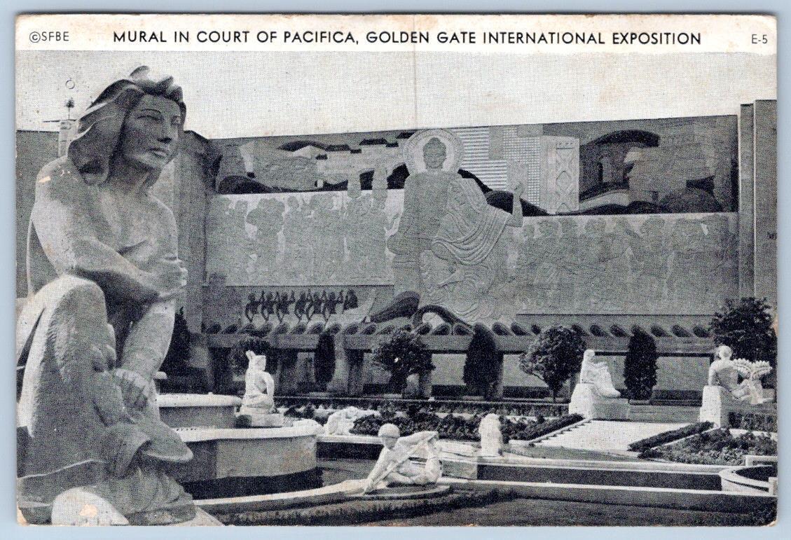 1939 Golden Gate Exposition Mural in Court of Pacifica SAN Francisco ...