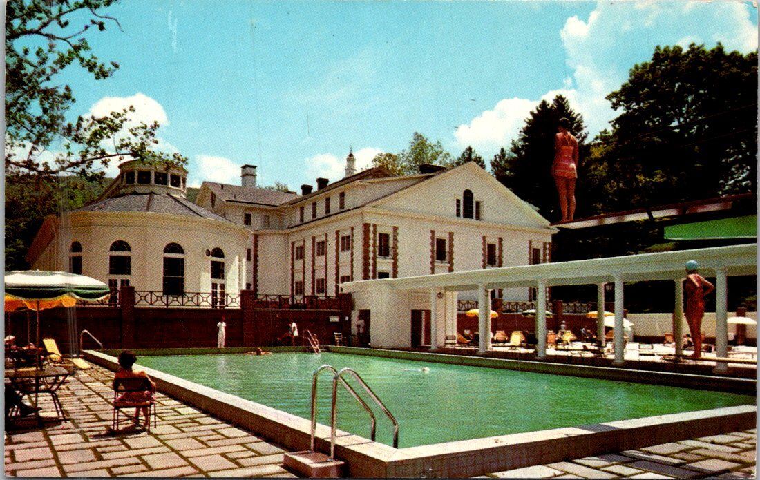 Virginia Hot Springs The Homestead Hotel Outdoor Swimming Pool 1959 ...