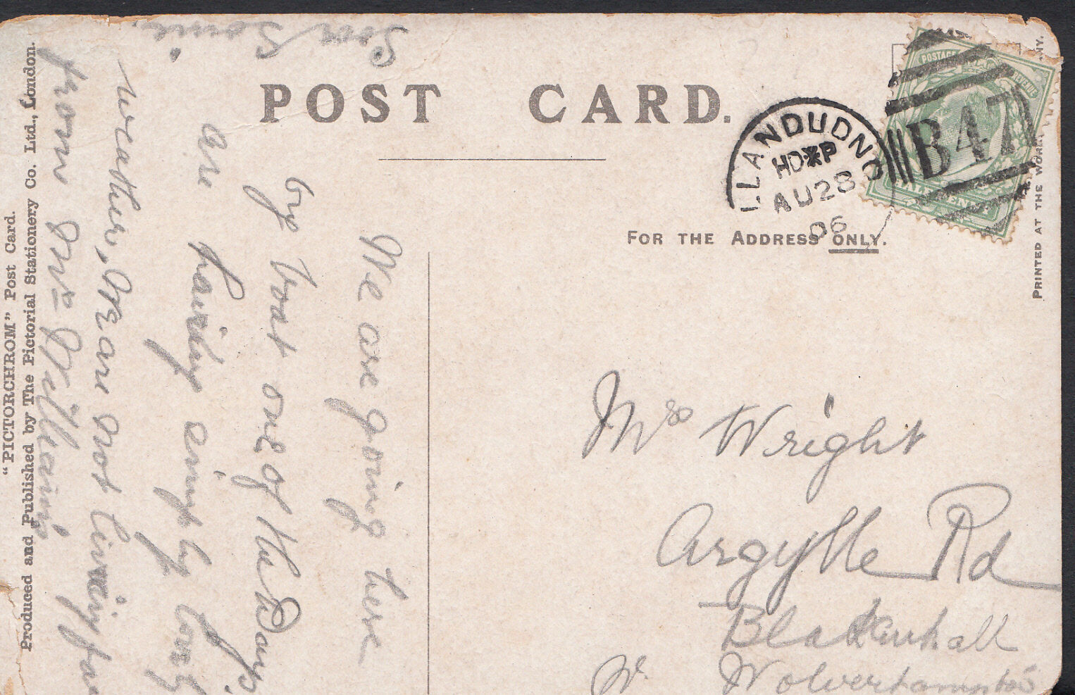 Genealogy Postcard - Family History - Wright - Nr Wolverhampton BH4863 ...