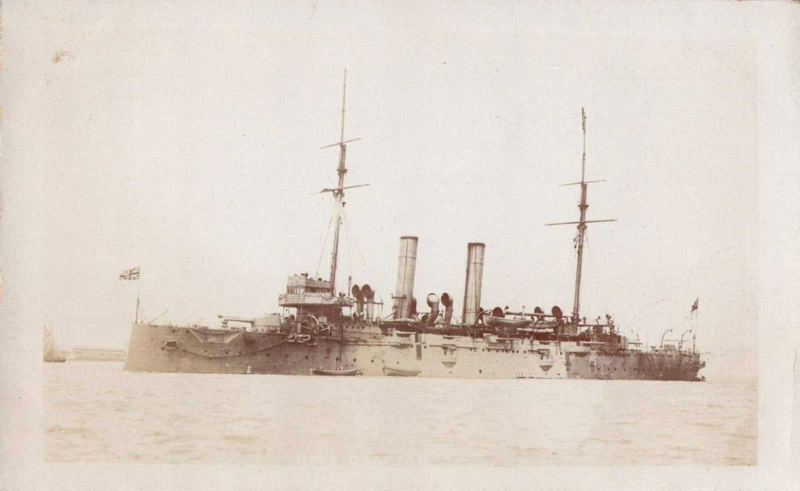 RPPC Photo British Royal WWI Navy HMS Crafton Cruiser | Other ...
