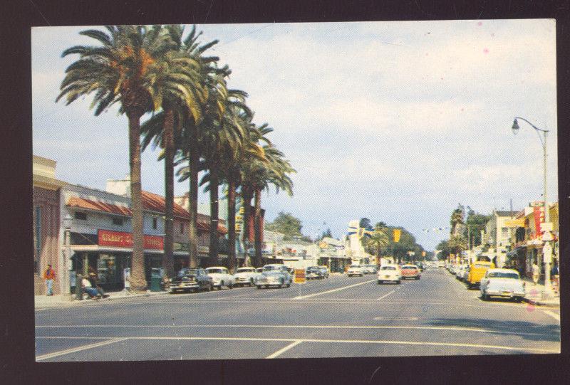 Hemet California Downtown Street Scene Vintage Postcard 1950'S Cars ...