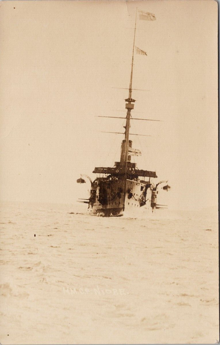 HMCS 'Niobe' Cruiser Ship Royal Canadian Navy Unused RPPC Postcard H60 ...