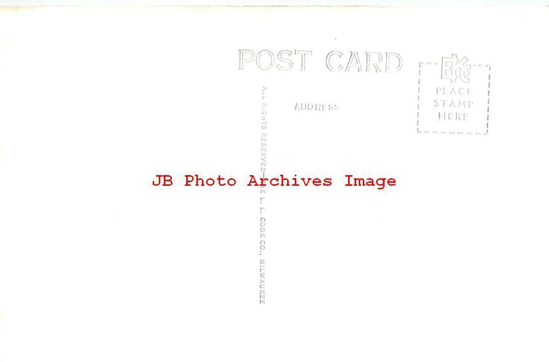 IA, Creston, Iowa, RPPC, Adams Street, Business Section, 50s Cars, Cook ...