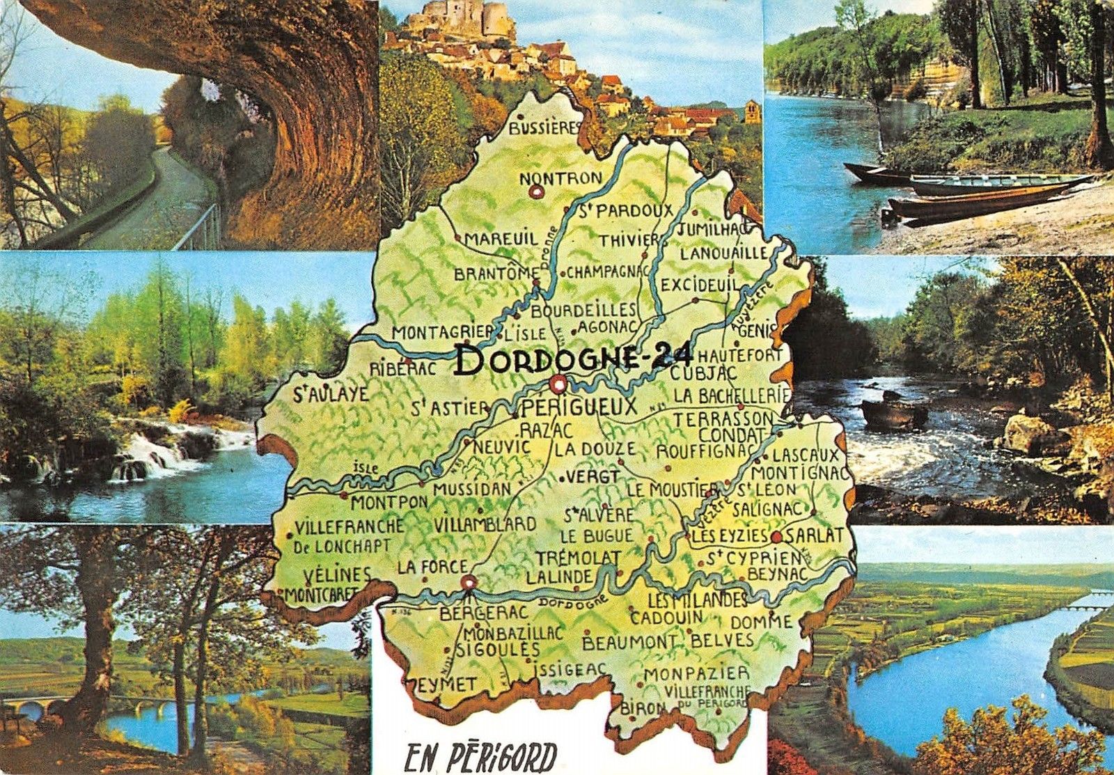 BR52708 Dordogne map cartes geographiques France 1 2 3 | Europe ...