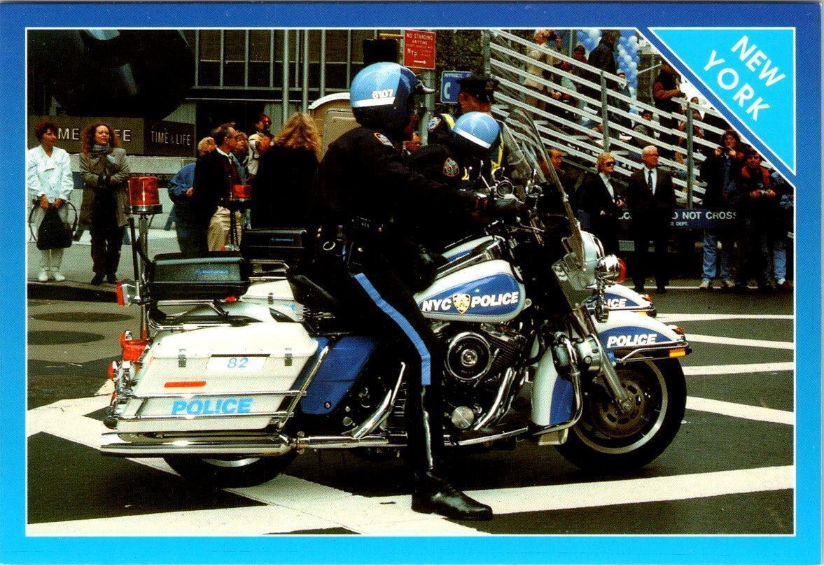 NY, New York City NYPD HIGHWAY PATROL Motorcycle Police~Manhattan 4X6 ...
