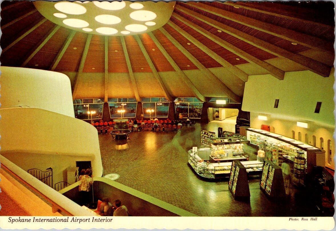 WA, Washington SPOKANE INTERNATIONAL AIRPORT Terminal Interior 4X6 ...