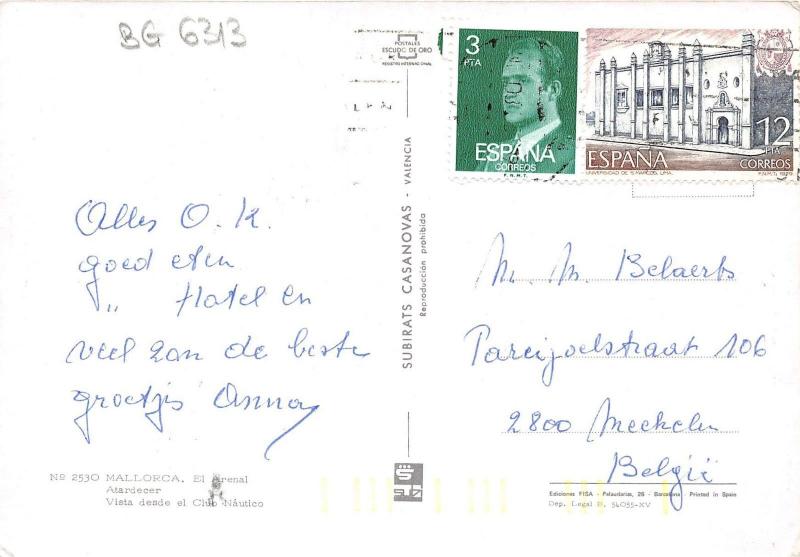 BG6313 el arenal mar mediterraneo map cartes geographiques mallorca ...