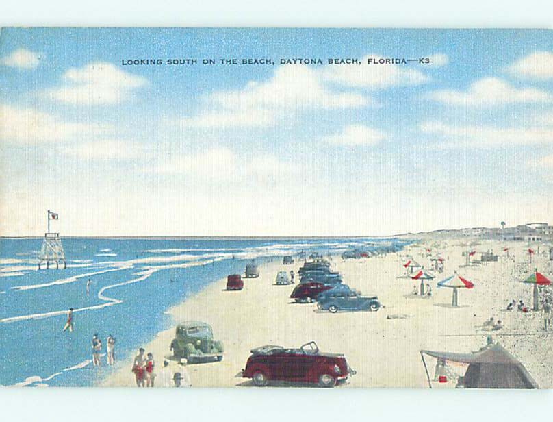 Linen BEACH SCENE Daytona Beach Florida FL G6231 | United States ...