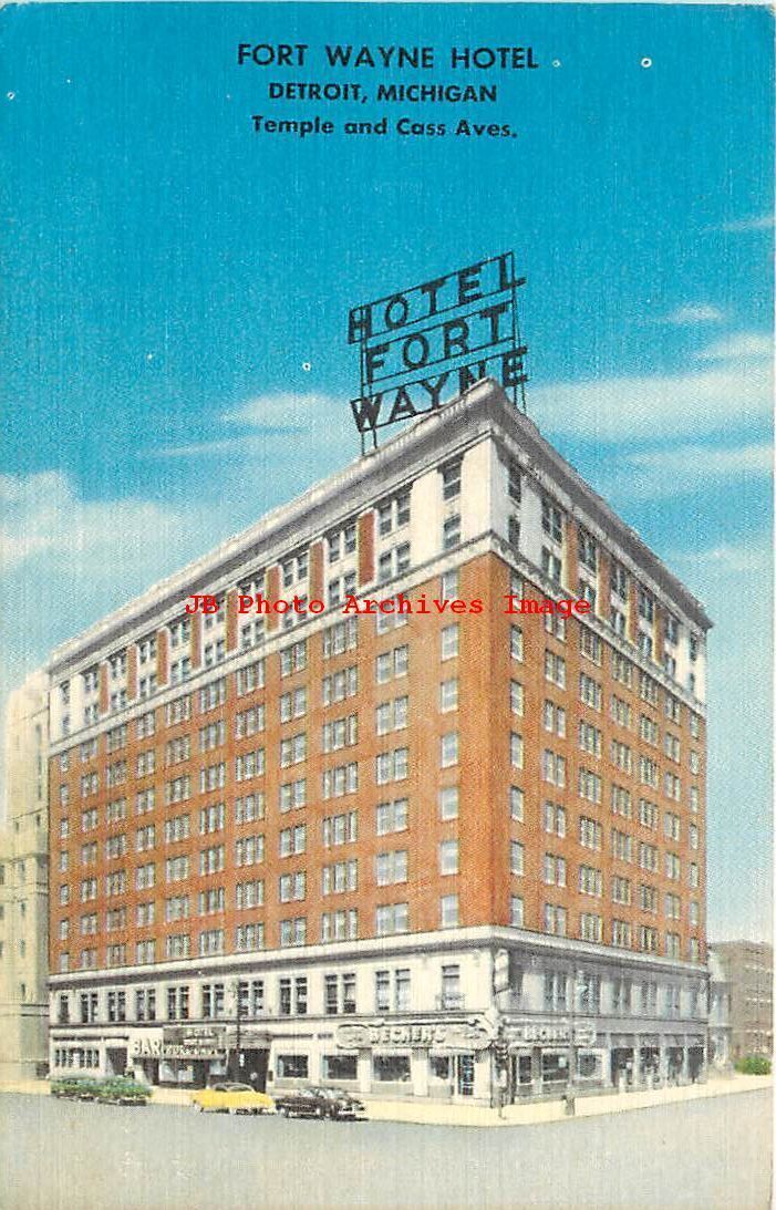 MI, Detroit, Michigan, Fort Wayne Hotel, Exterior View, MWM Pub No 17 ...