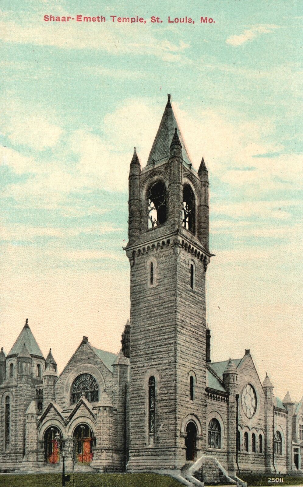 Vintage Postcard Shaar-Emeth Temple Historical Building St. Louis ...