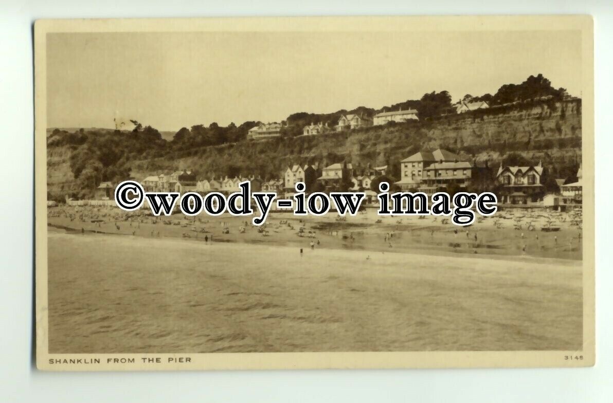 h1165 - Shanklin from the Pier , Isle of Wight - postcard by Nigh ...
