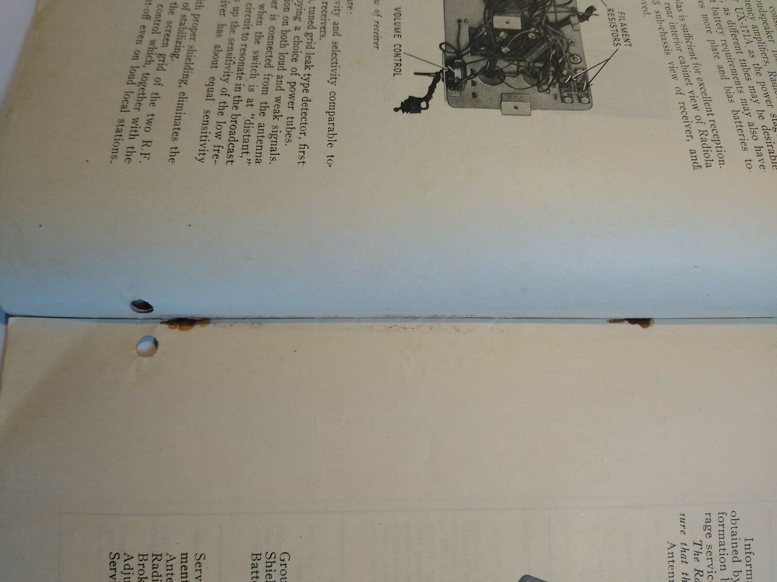 RCA Radiolas 21 and 22 Vintage Original Service Notes Manual Radio ...