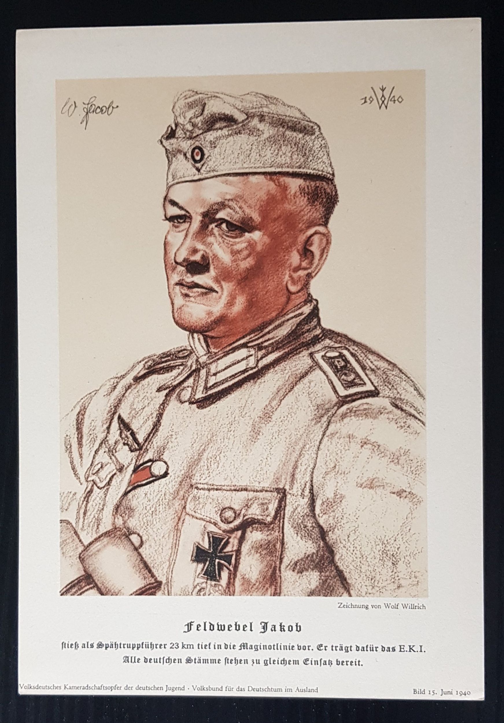 Germany Third 3rd Reich Original Rare Willrich VDA Maxi Card Print ...