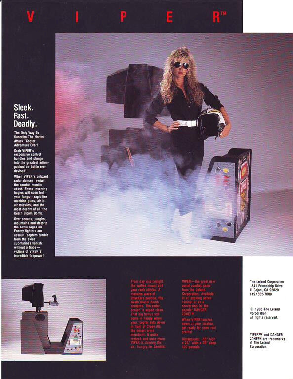 Viper 1988 Original Unused Video Arcade Game Sales Flyer Vintage Retro Art | Ephemera - Other ...