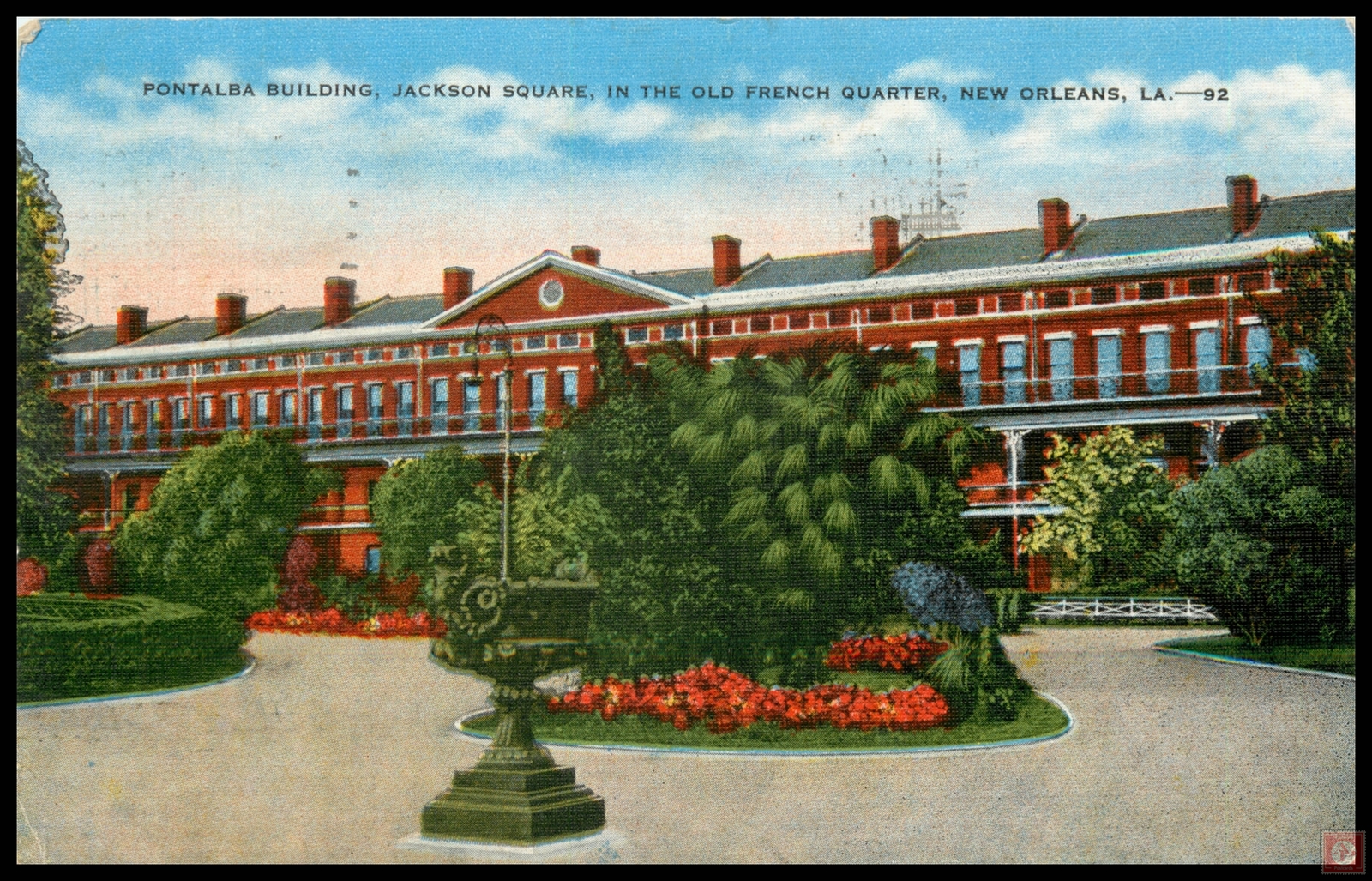 Pontalba Building, Jackson Square, in the old French Quarter, New ...