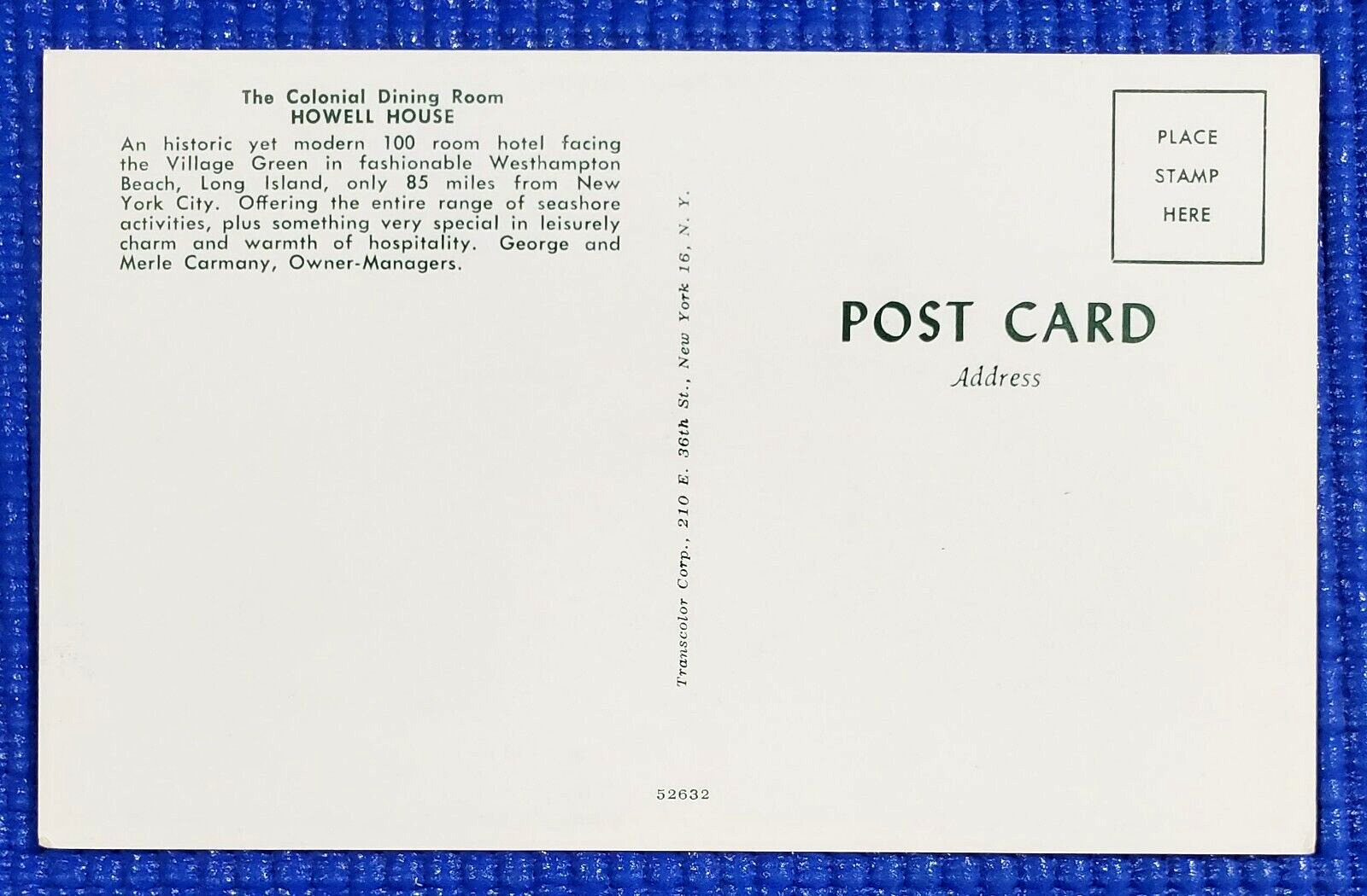 Vtg Howell House Colonial Dining Room Westhampton Beach Long Island NY ...