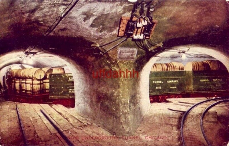 ILLINOIS UNDERGROUND TUNNEL, CHICAGO Illinois Telephone & Telegraph ...