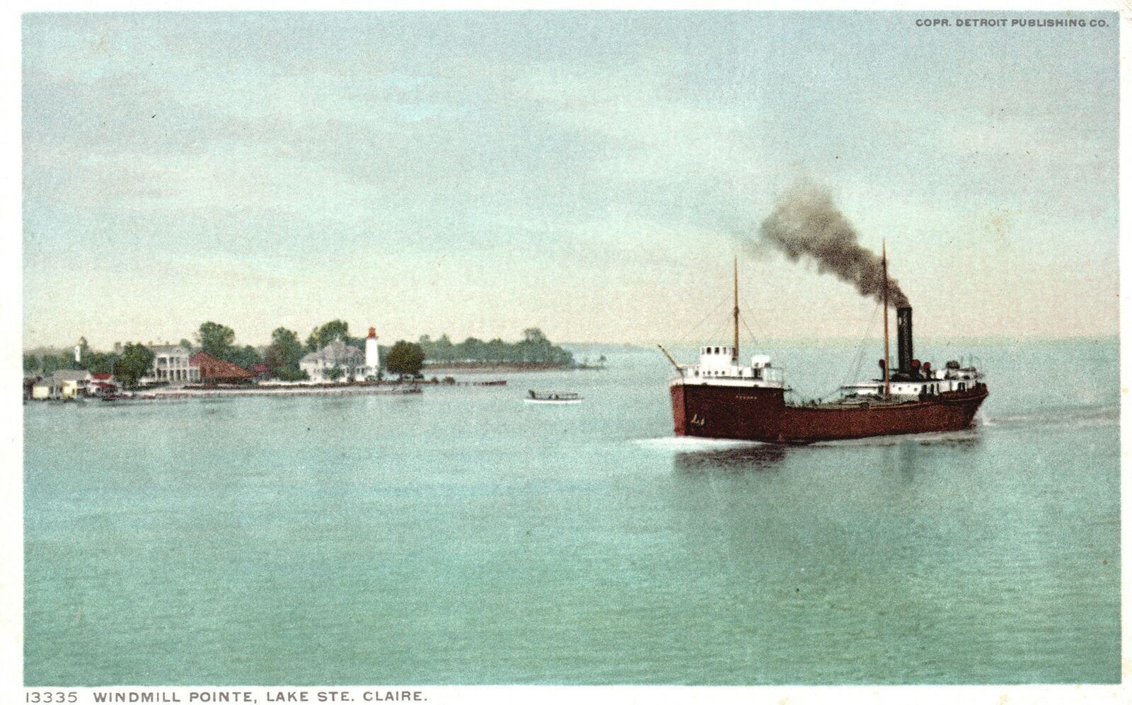 Vintage Postcard 1920's Windmill Pointe Lake Ste. Claire Detroit ...