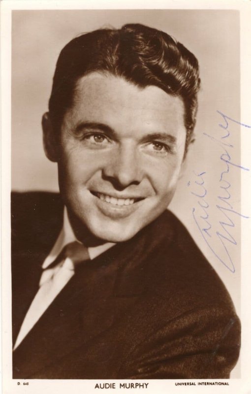 Audie Murphy Historic Actor & Military Soldier Hand Signed Photo ...