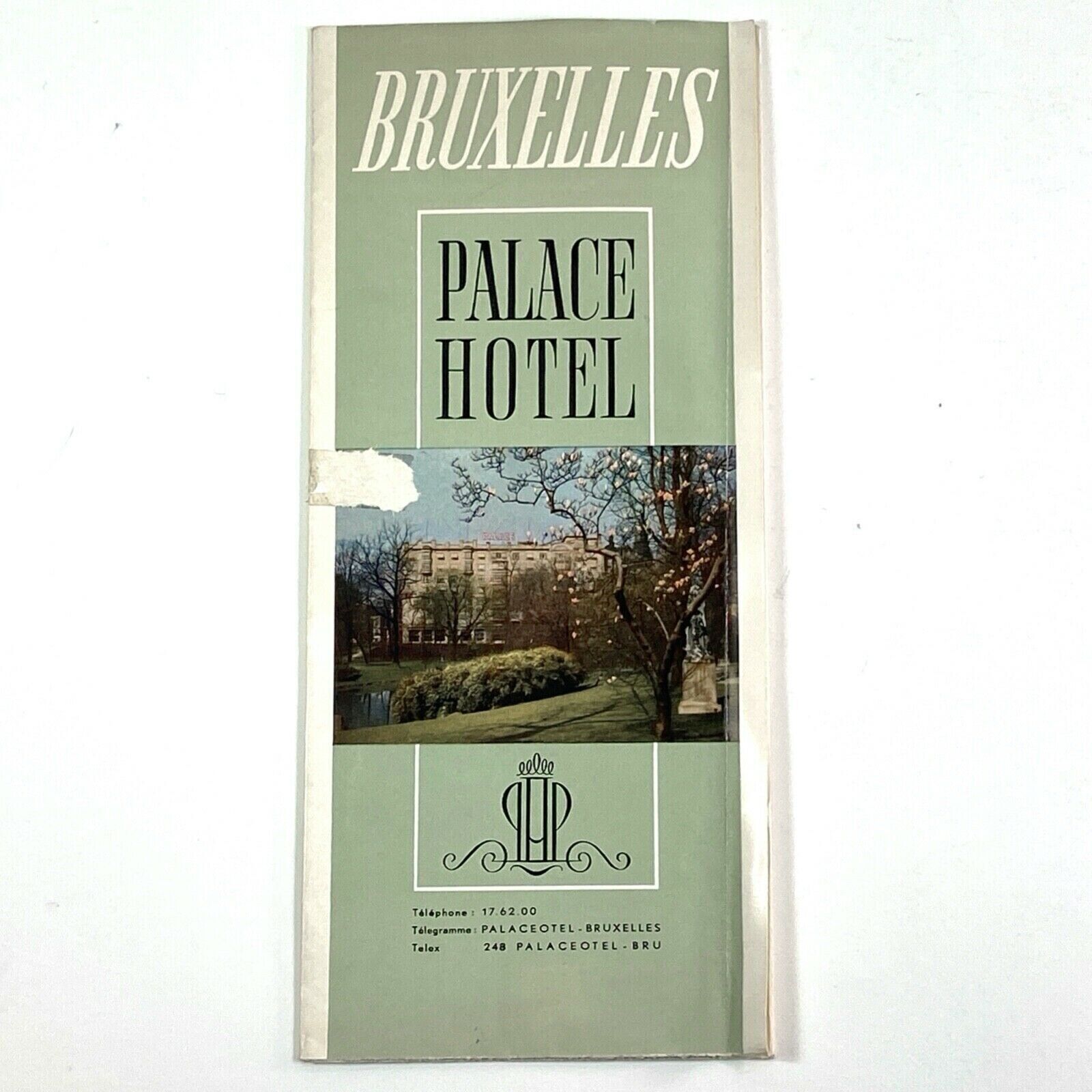 c1950's Vintage • Brussels Palace Hotel • Bruxelles • Fold-out Brochure ...