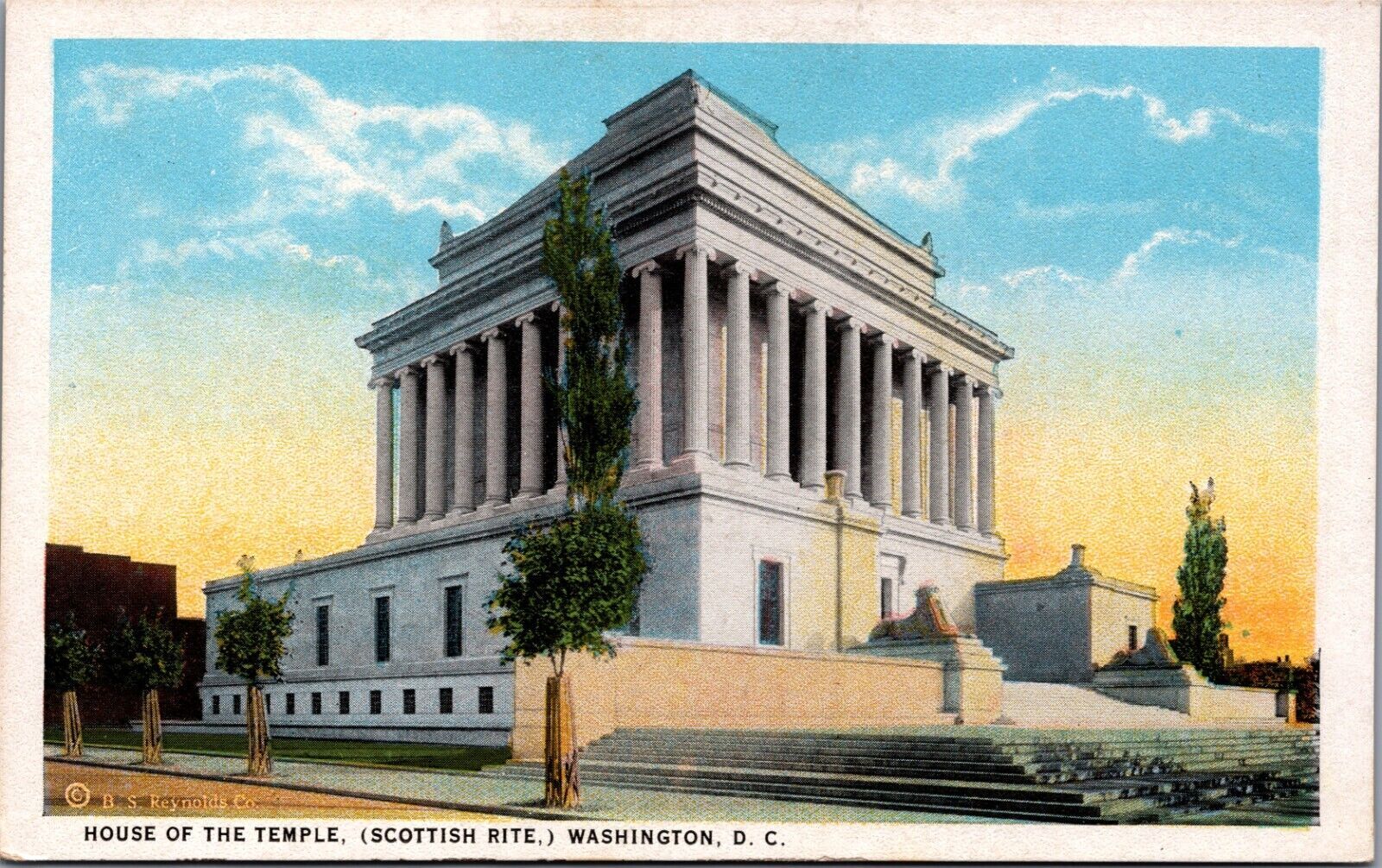 House Of The Temple Scottish Rite Washington DC Vintage Postcard B206 ...