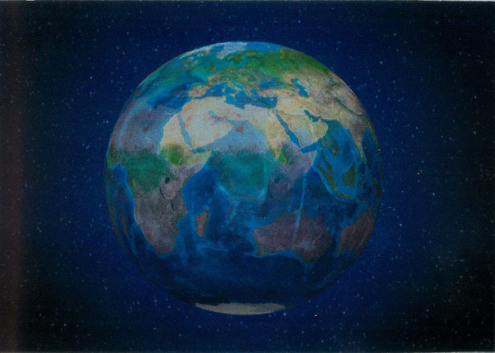 The Earth in motion lenticular stereo 3D postcard NASA Earth ...