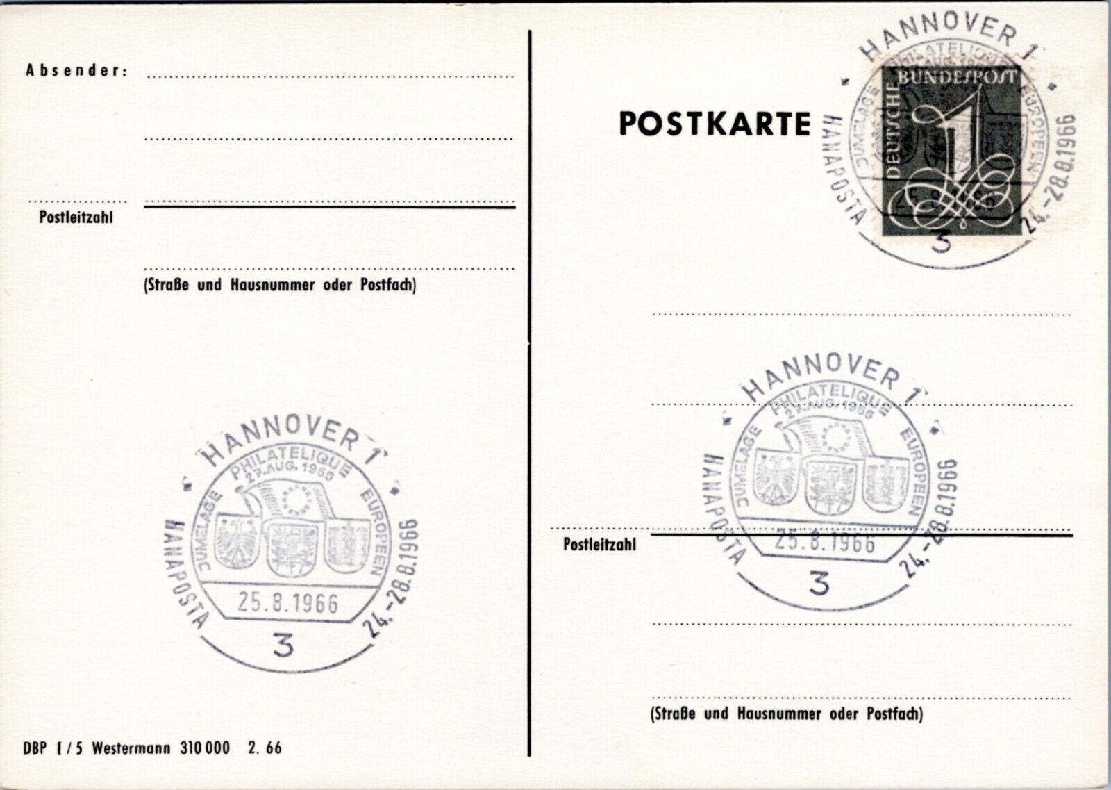 Postcard GER 1966 Post clerk and postilion of the ducal Baden post ...