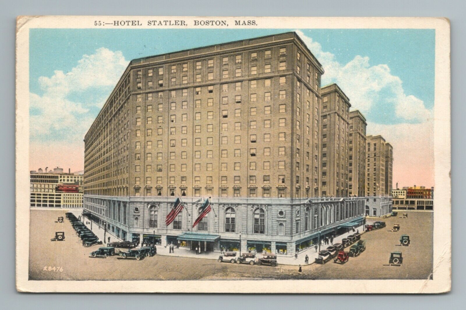 Hotel Statler Boston Massachusetts Vintage Postcard | United States ...