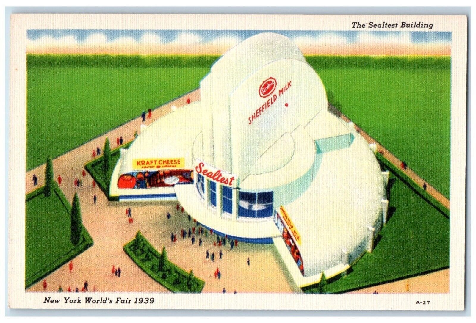 The Sealtest Building New York World's Fair 1939 Sheffield Milk Vintage ...