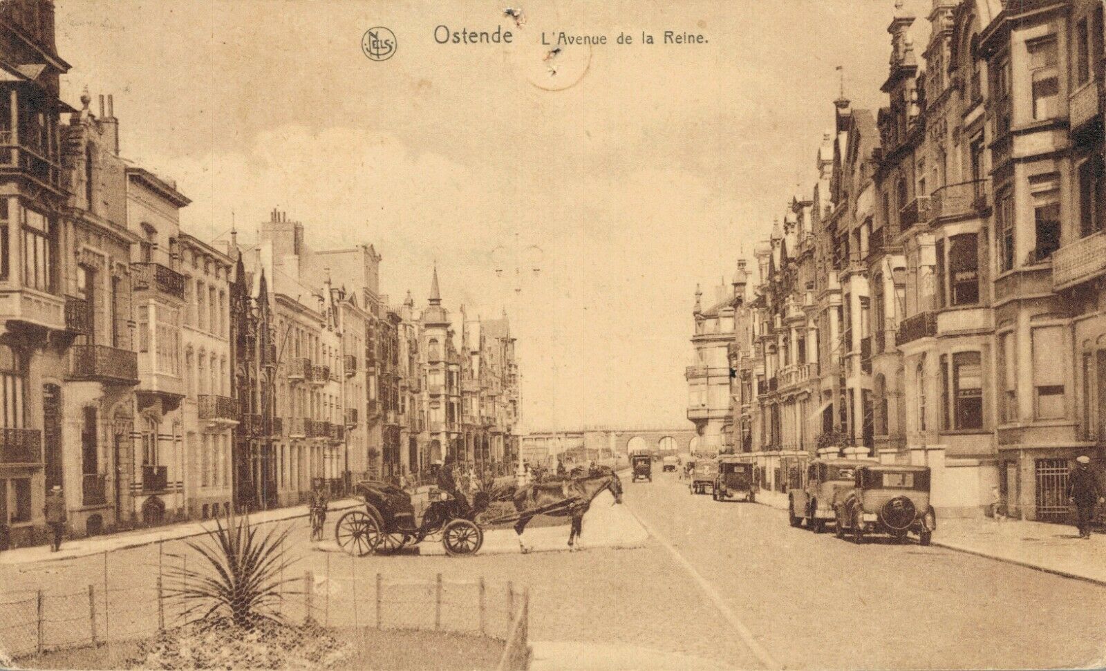 Belgium Ostend Oostende L'Avenue de la Reine Vintage Postcard 07.14 ...