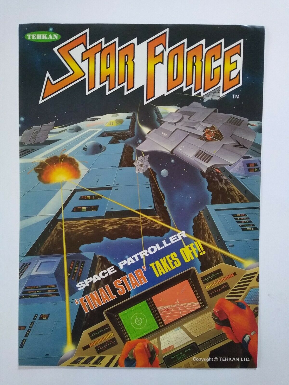 Star Force Arcade Flyer Tehkan Original Video Game Art Sheet Promo ...