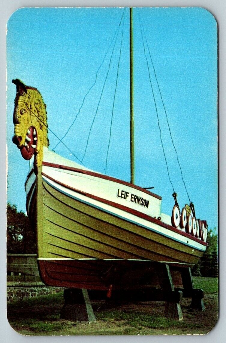 Duluth Minnesota Viking Leif Erickson Boat Postcard | United States ...